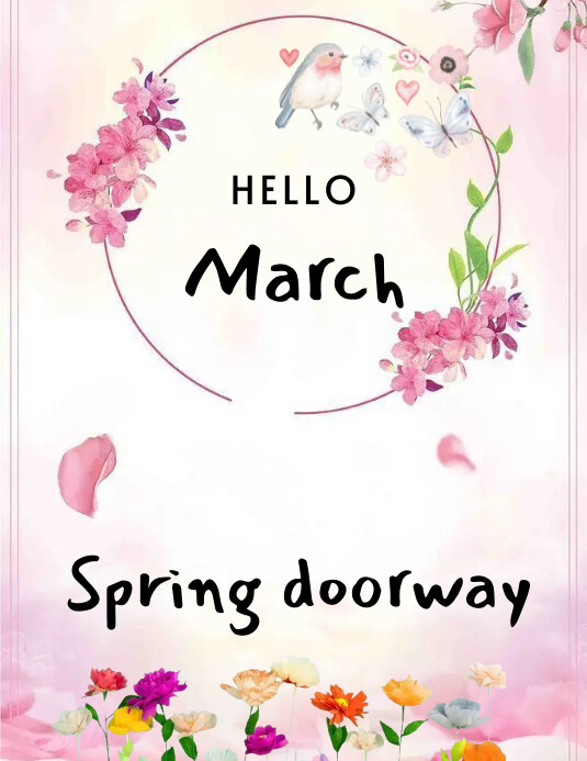 hello march Template | PosterMyWall