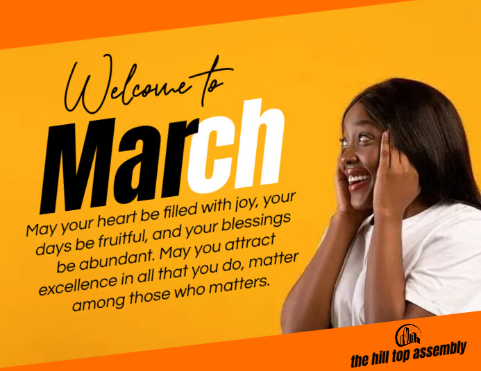 Hello March Template | PosterMyWall