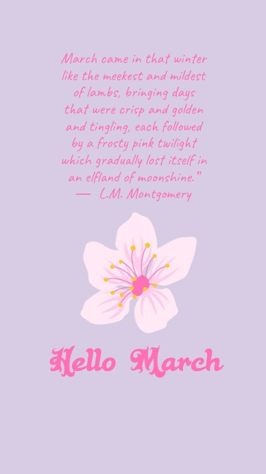 Plantilla de Hello March | PosterMyWall