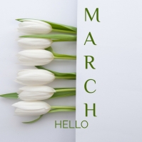 Hello March Template | PosterMyWall