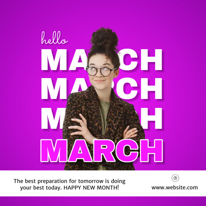 Copy of Hello March Flyer | PosterMyWall