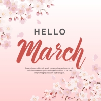 Hello March Greeting Poster Template | PosterMyWall