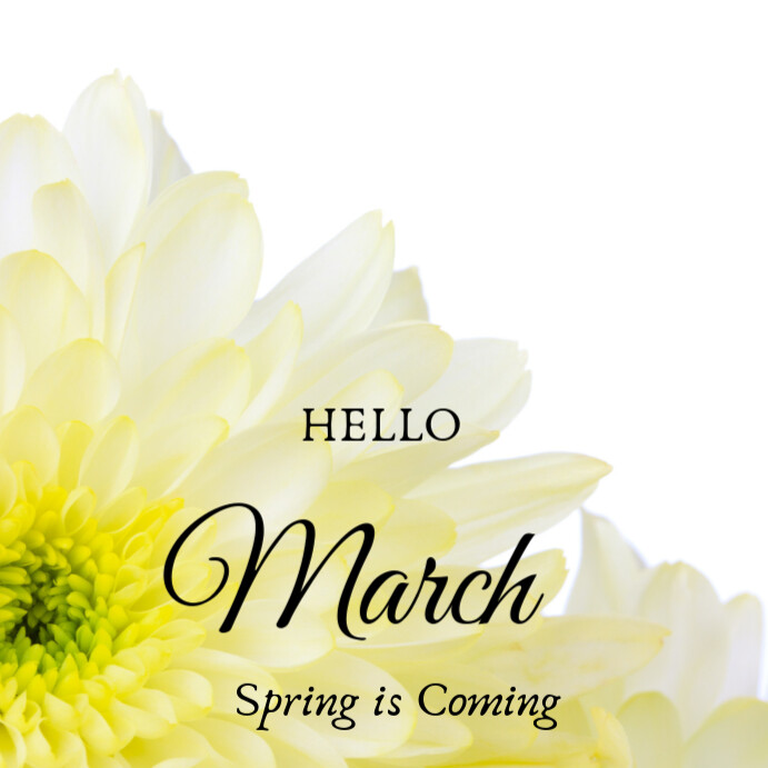 Copy of Hello March Instagram Post | PosterMyWall