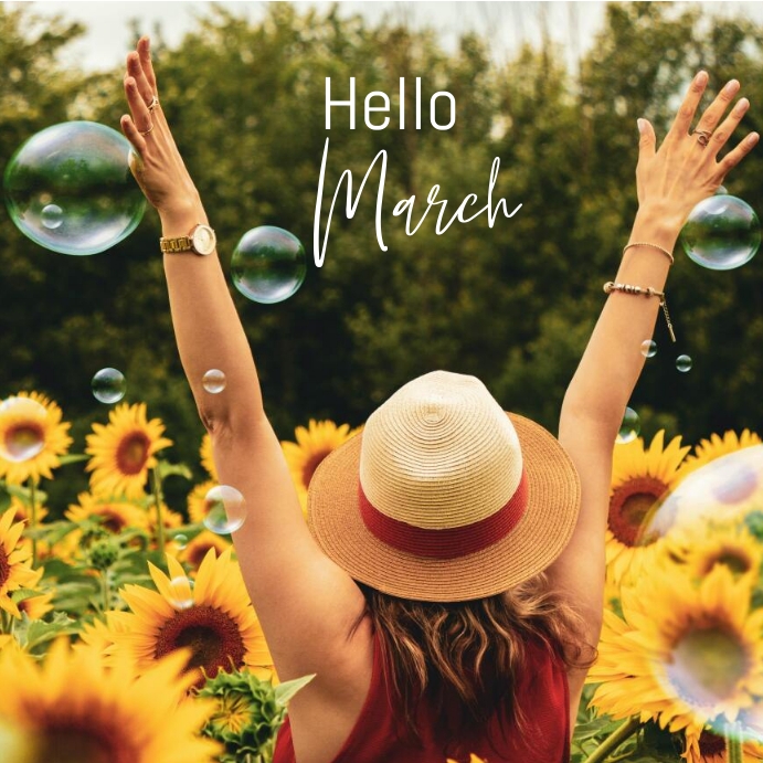 Hello March Instagram Post Template | PosterMyWall