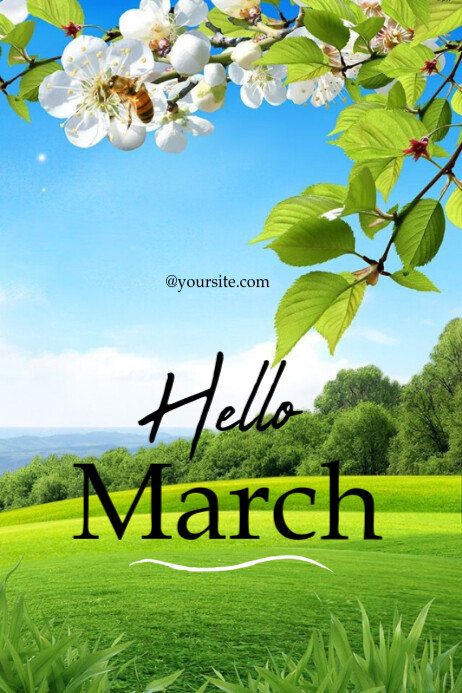 Hello March Poster Template | PosterMyWall