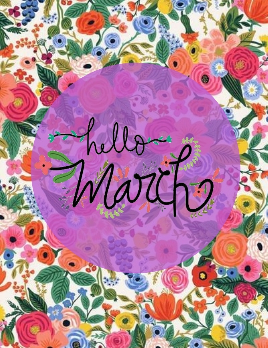 hello march poster template | PosterMyWall