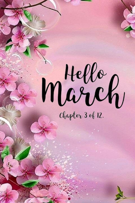 hello march poster template | PosterMyWall