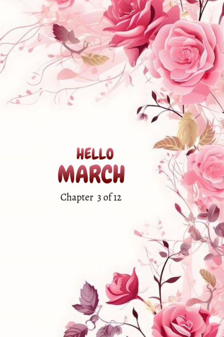 Plantilla de hello march template | PosterMyWall