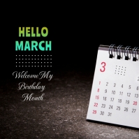 Hello March Template | PosterMyWall