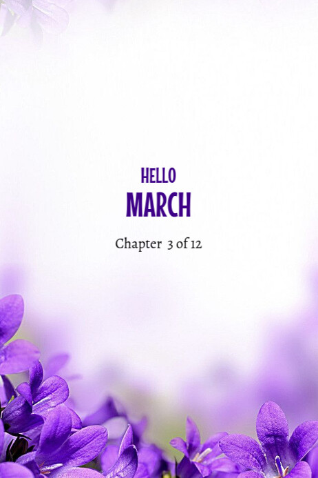 hello march template | PosterMyWall