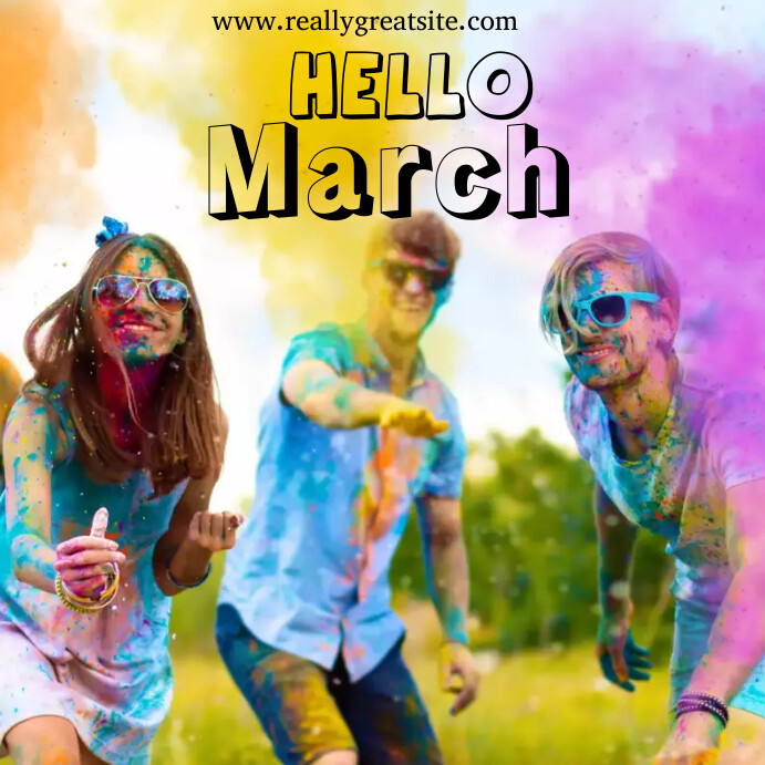 Hello march templates online Greeting cards | PosterMyWall