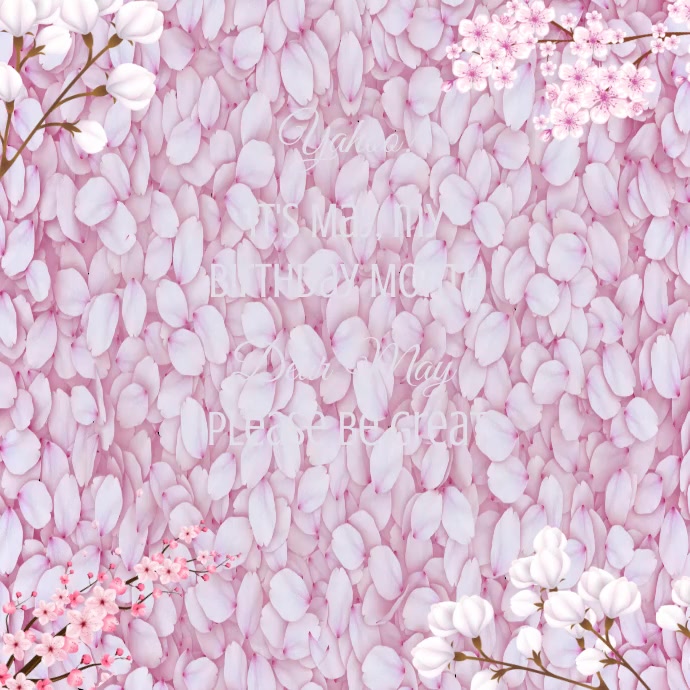 Hello may,birthday month,birthday announcemen Template | PosterMyWall