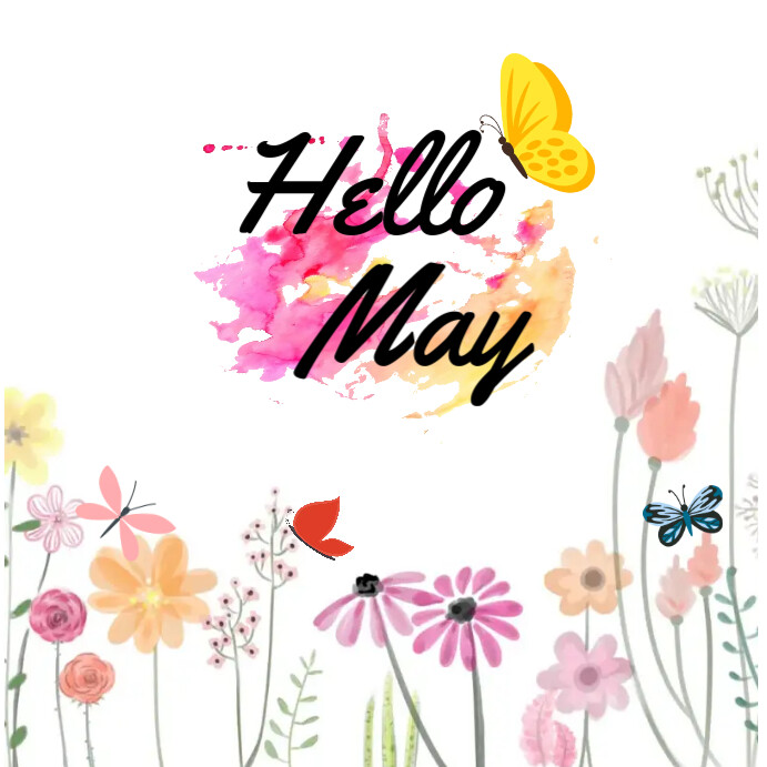 Plantilla de Hello may | PosterMyWall