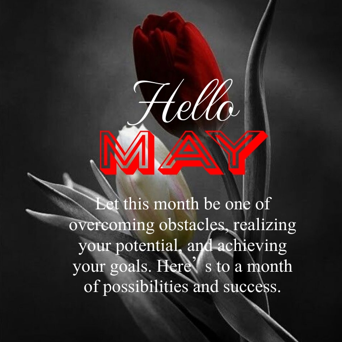 Plantilla de Hello may | PosterMyWall