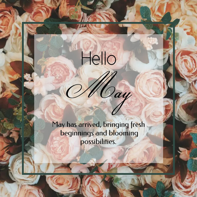 Plantilla de Hello May | PosterMyWall