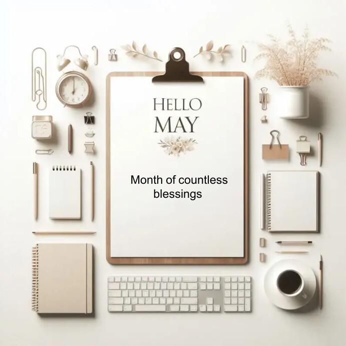 Hello May Template | PosterMyWall