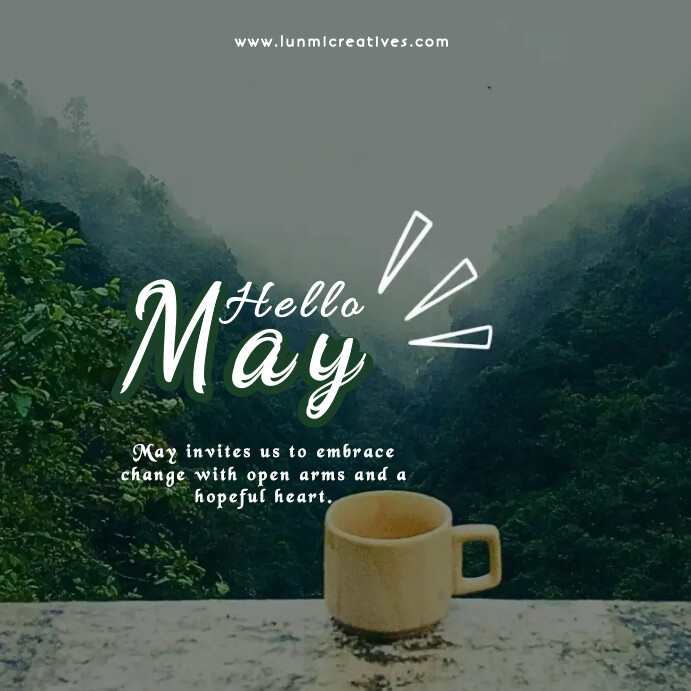Hello May Template | PosterMyWall