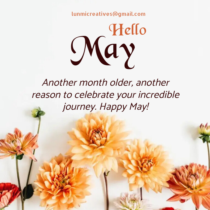 Hello May Template | PosterMyWall