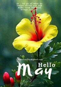 Hello May Template | PosterMyWall