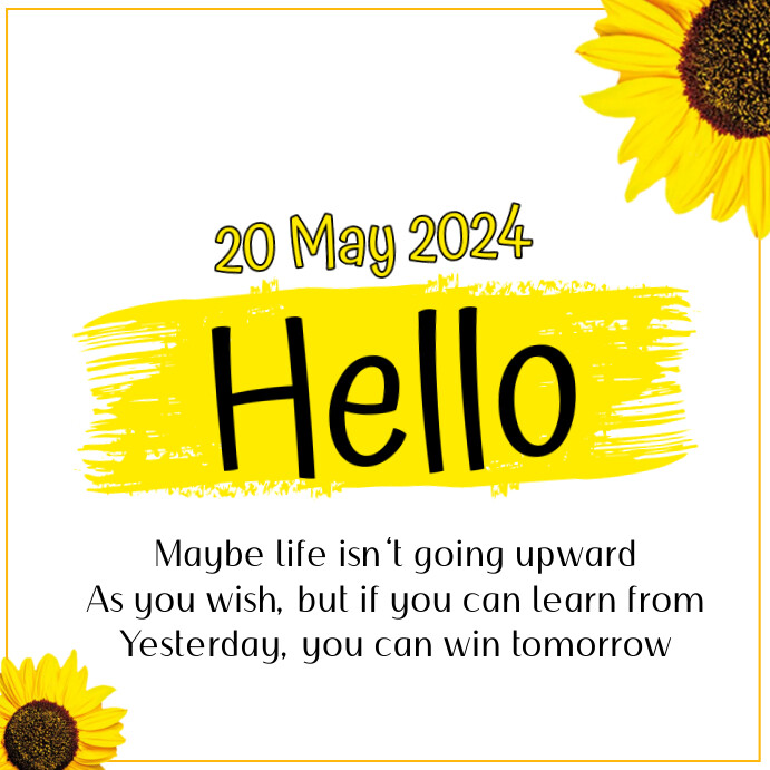 Hello May Template | PosterMyWall
