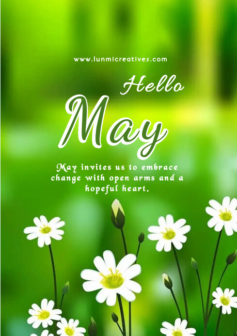 Hello May Template | PosterMyWall