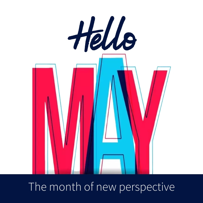 Hello May Template | PosterMyWall