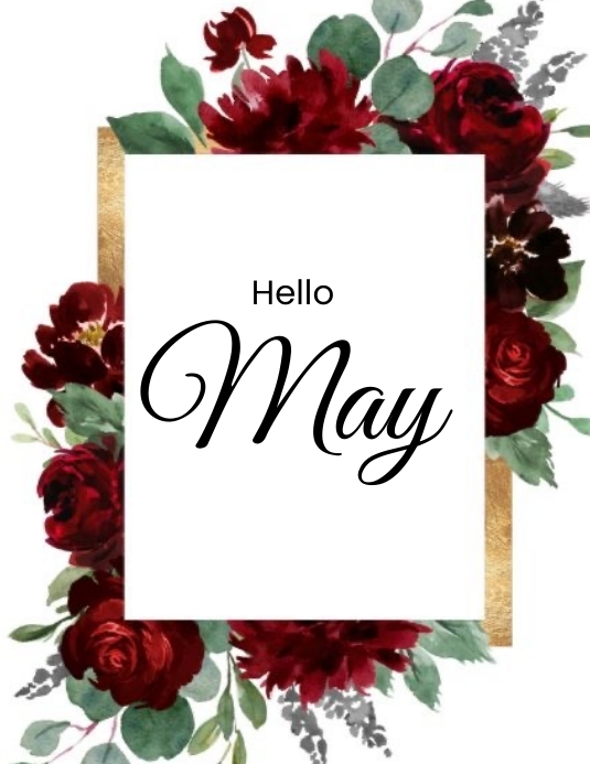 Copy of Hello may | PosterMyWall