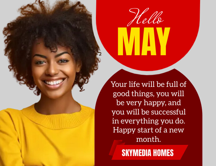 Hello May Template | PosterMyWall