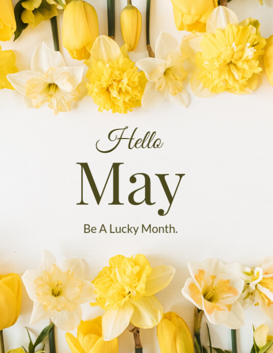 Hello may flyer 2025 Template | PosterMyWall