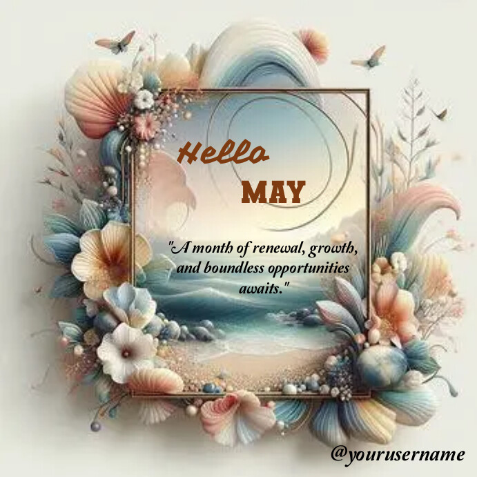 Hello May Greeting Template | PosterMyWall