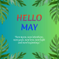 Hello May Instagram Post Template | PosterMyWall