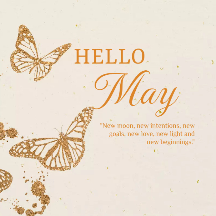 Copy of Hello May Instagram Post | PosterMyWall