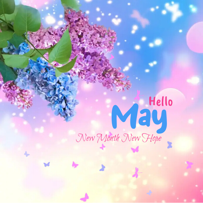 Plantilla de HELLO MAY INSTAGRAM POST | PosterMyWall