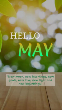 Hello May Instagram Story Template | PosterMyWall