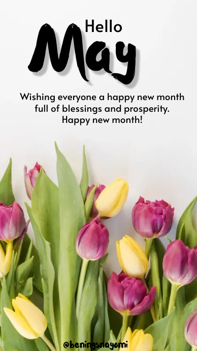 Hello May Instagram Post Template | PosterMyWall