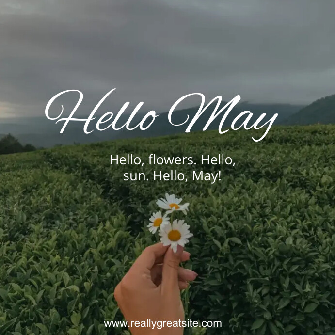 Copy of Hello may template Instagram post | PosterMyWall
