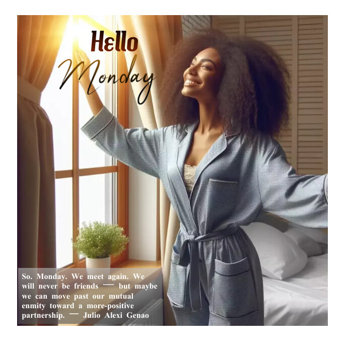 Hello Monday Template | PosterMyWall