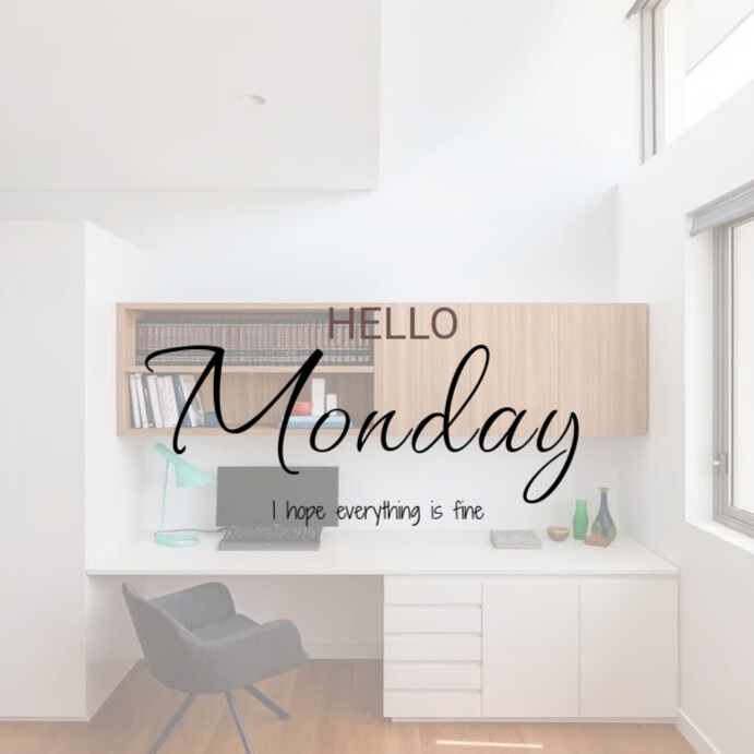 Plantilla de HELLO MONDAY | PosterMyWall