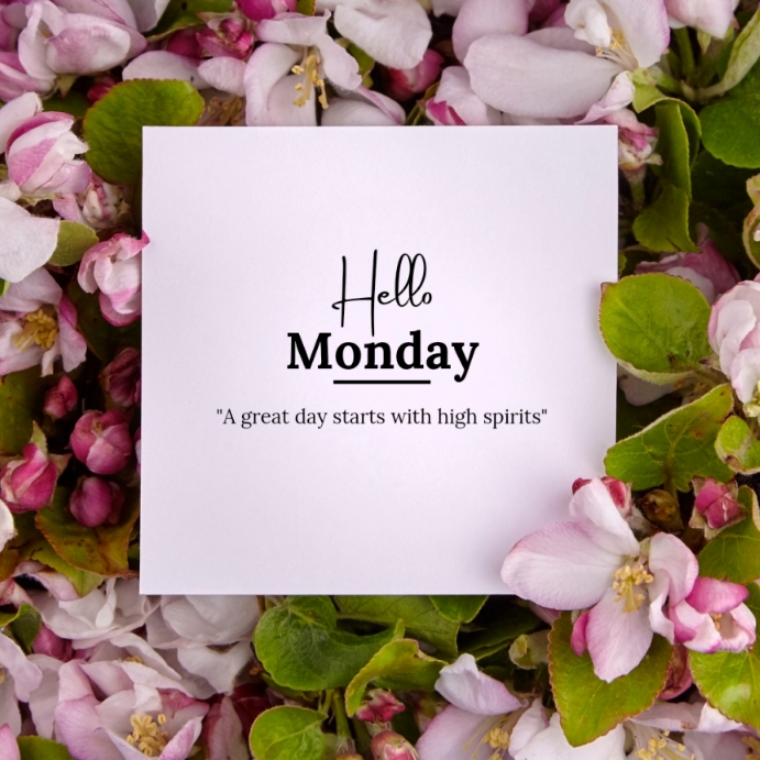 Plantilla de Hola Lunes | PosterMyWall