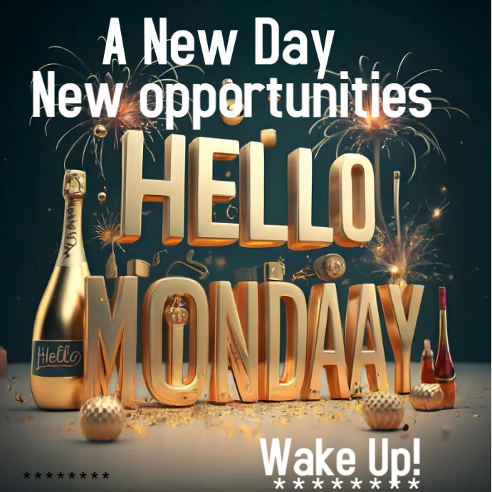 Plantilla de Hello Monday | PosterMyWall