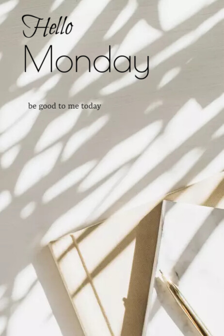 HELLO MONDAY Template | PosterMyWall