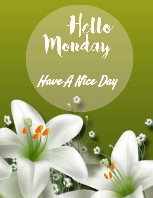 Hello monday Template | PosterMyWall