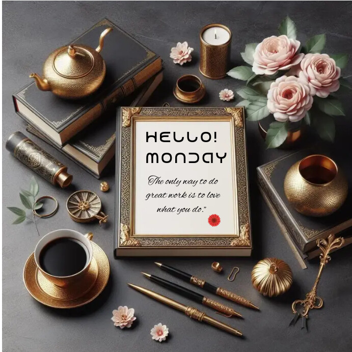 Hello Monday/Happy New Week fyler Template | PosterMyWall