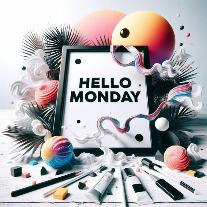 Hello Monday Instagram Post Template | PosterMyWall