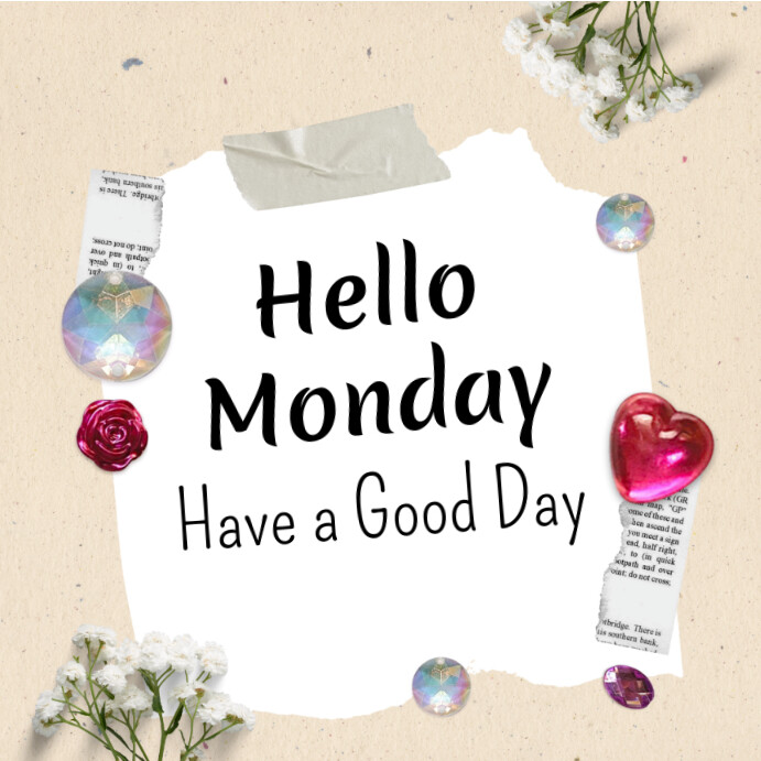 Hello Monday Instagram post Template | PosterMyWall