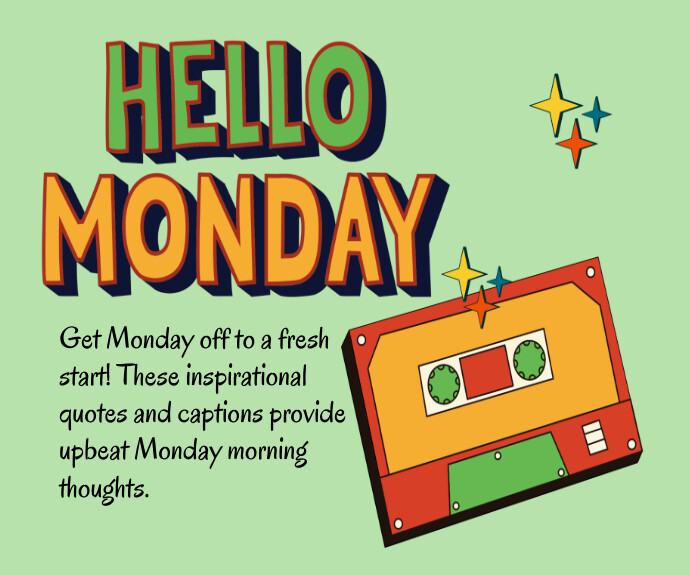 Hello Monday Instagram post Template | PosterMyWall