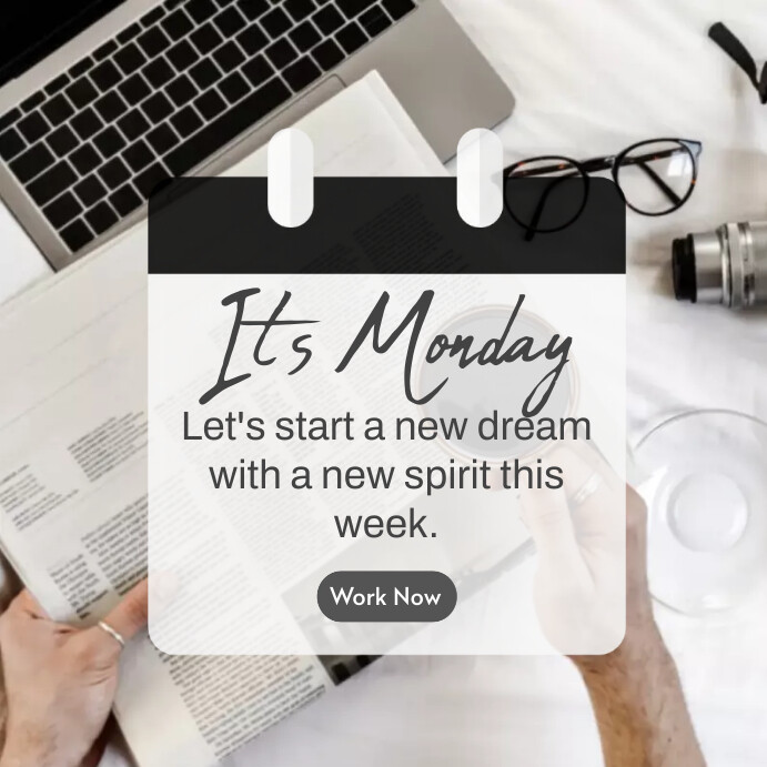 Hello Monday motivation instagram post Templat | PosterMyWall