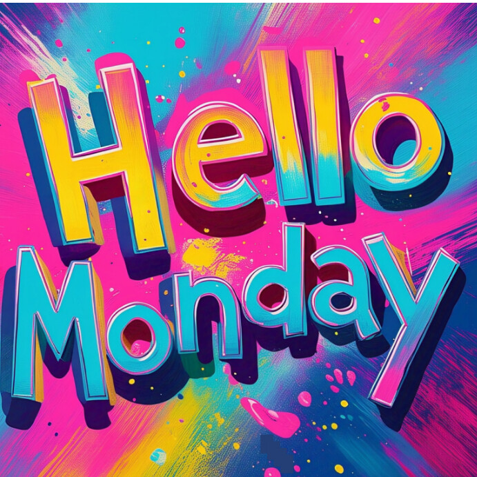 Copy of Hello Monday poster | PosterMyWall