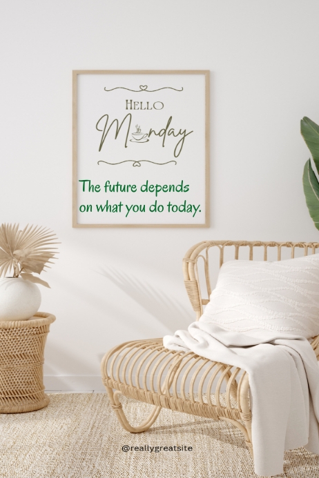 Plantilla de Hello Monday Poster Design | PosterMyWall
