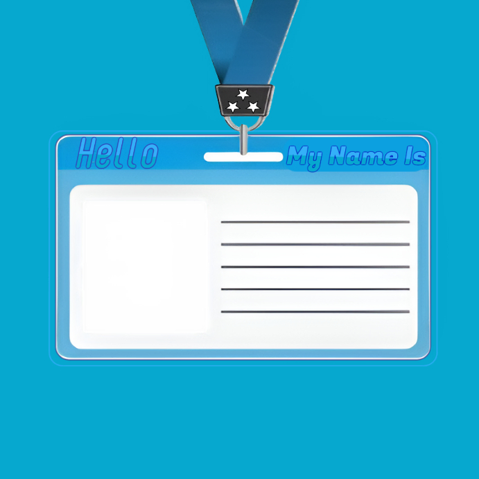 Hello My name is Template | PosterMyWall
